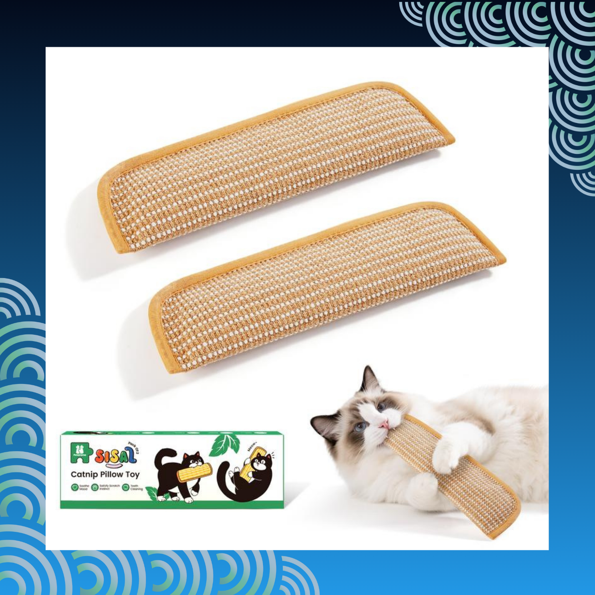 Catnip-Filled Pillow Cat Chew Toy – Vizoya Rewards