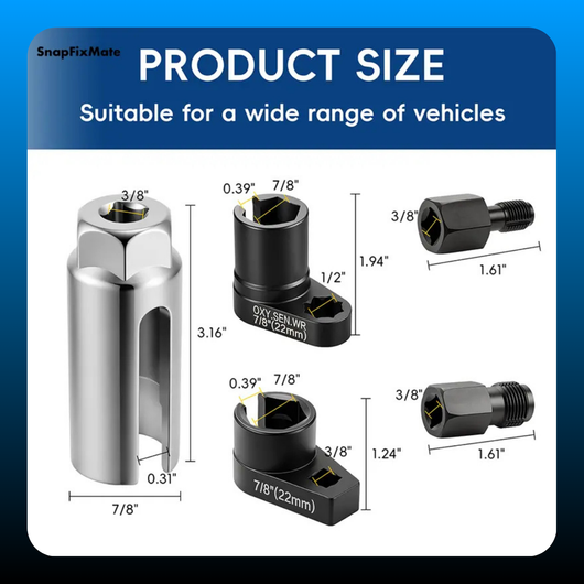 Forged O2 Oxygen Sensor Socket & Thread Chaser Set – Vizoya Rewards